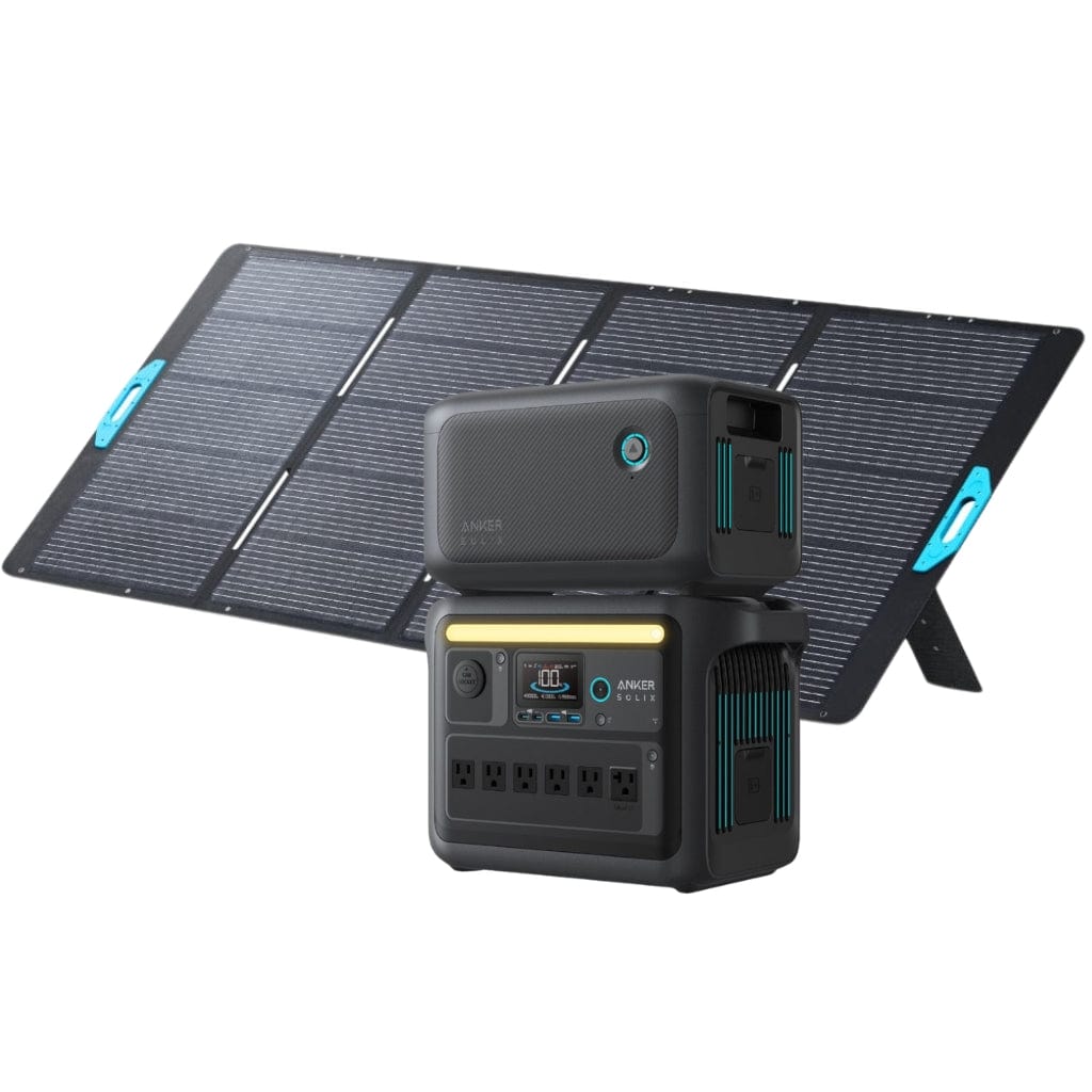 Anker SOLIX C1000X 1800W LiFePO4 Portable Power Station Custom Bundle ...