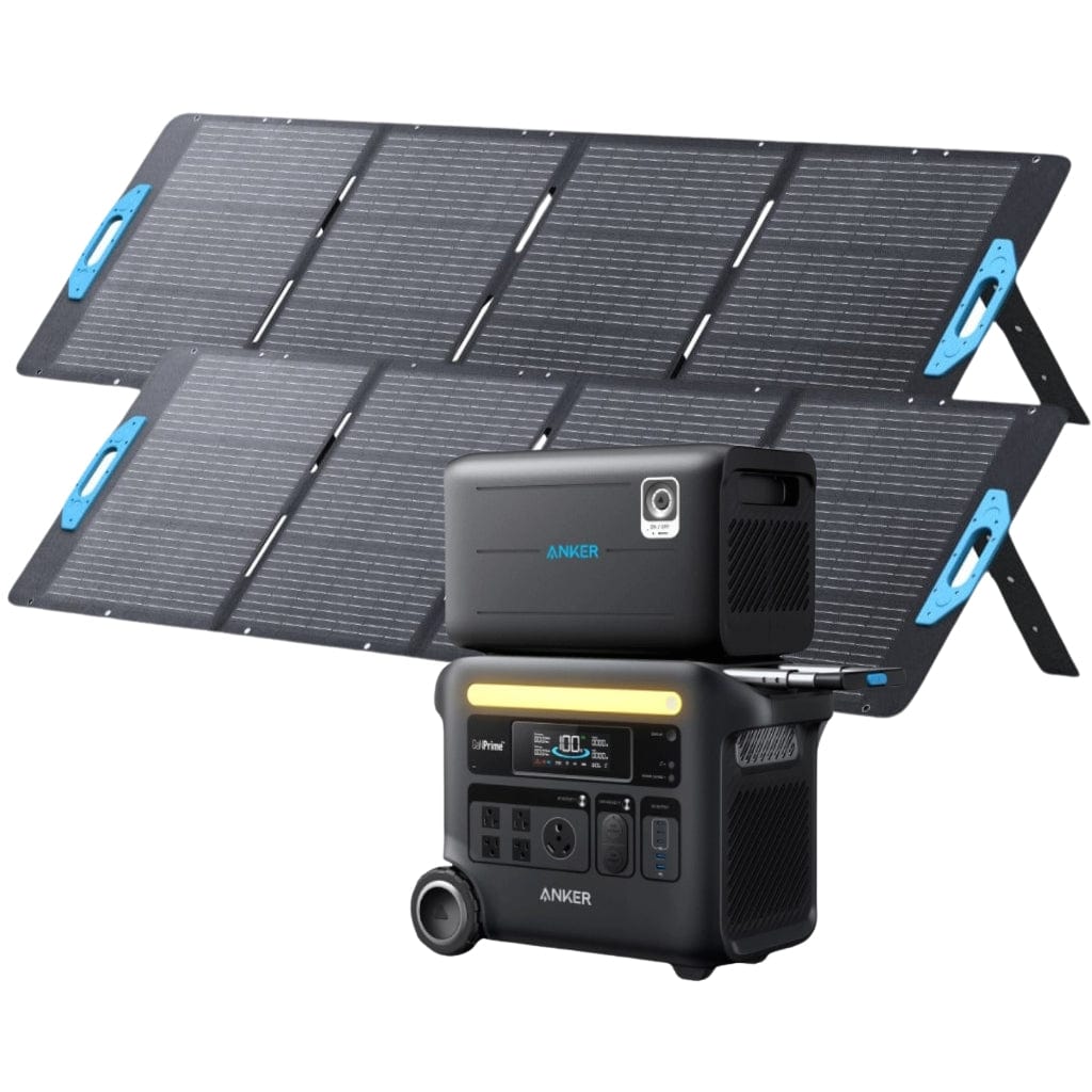Anker SOLIX F2600 2400W LiFePO4 Portable Power Station [Custom Bundle ...