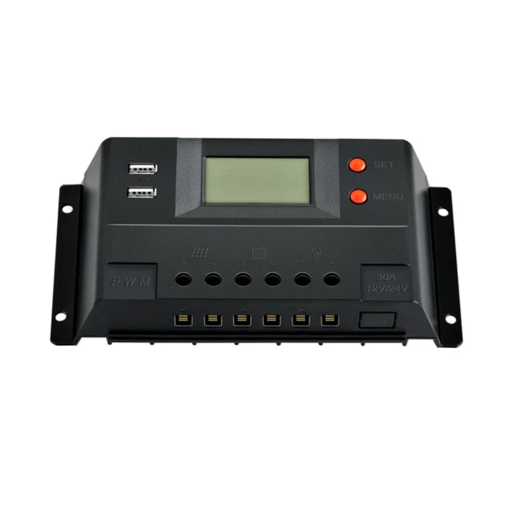 Rich Solar 30 Amp PWM Solar Charge Controller | 12V/24V | LCD Monitor ...
